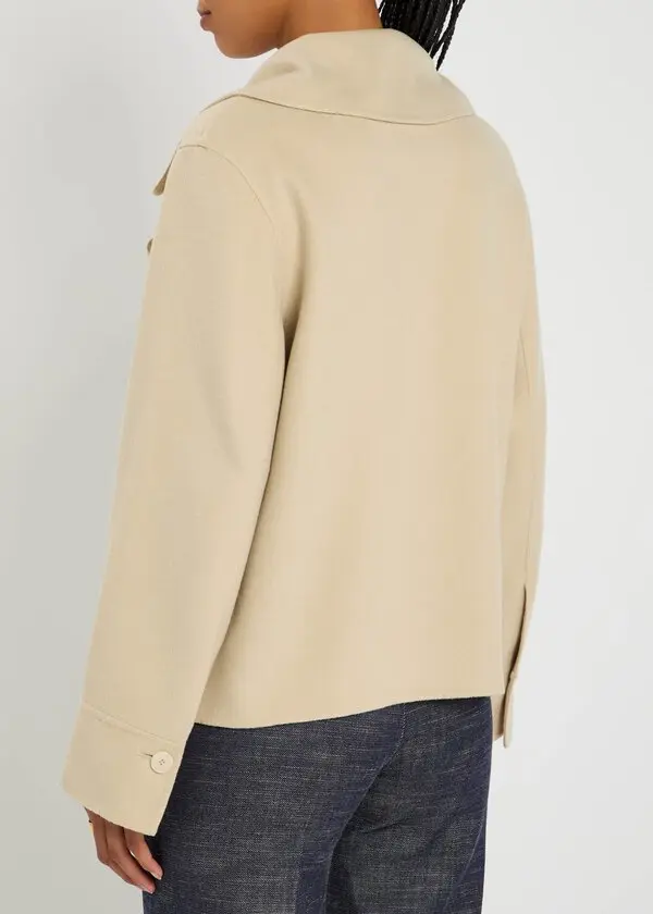 JOSEPH Rollet Wool And Cashmere-blend Trench Coat - Cream