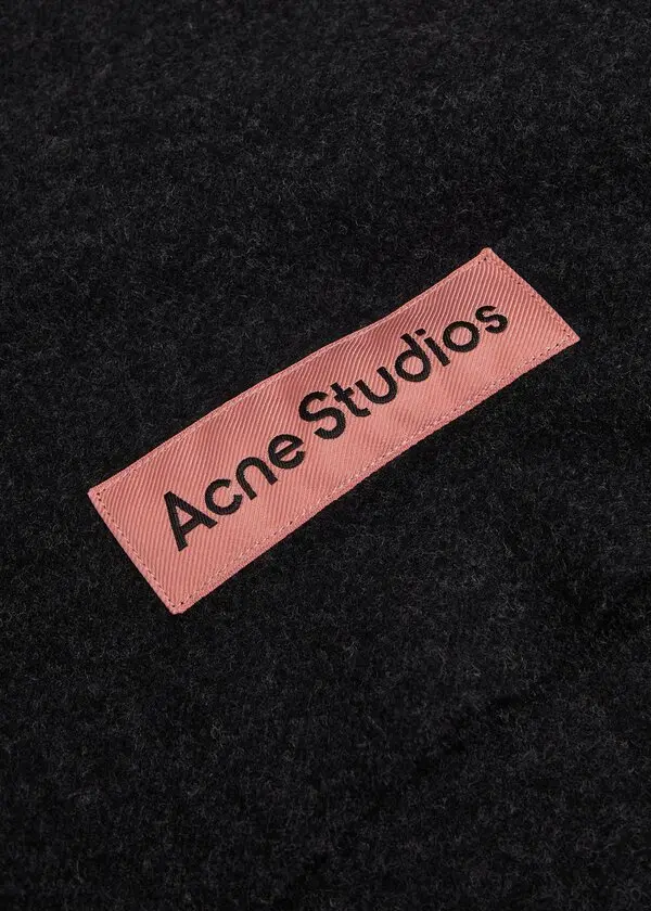Acne Studios Canada Wool Scarf - Black
