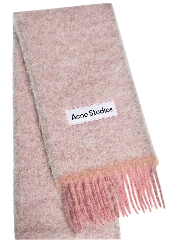 Acne Studios Valley Wool-blend Scarf - Pink