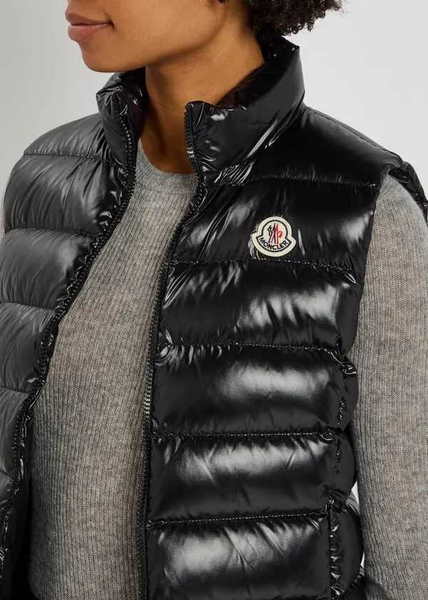 Moncler Ghany Quilted Shell Gilet - Black