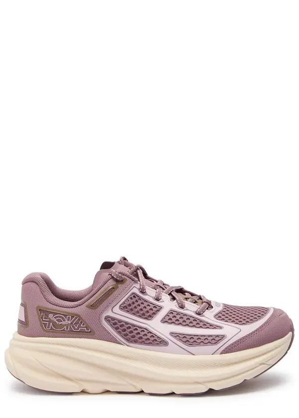HOKA® Clifton One9 Panelled Mesh Sneakers - Mauve