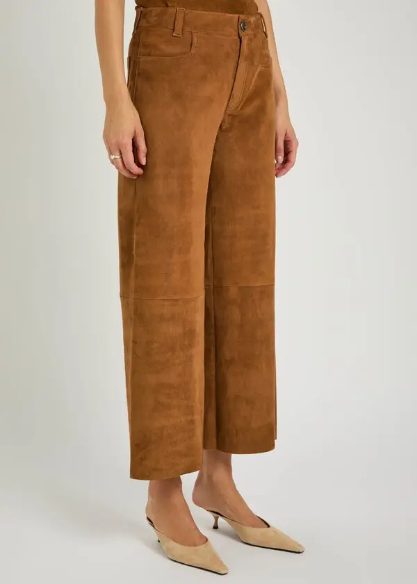 Stouls Lilou Stretch-suede Trousers
