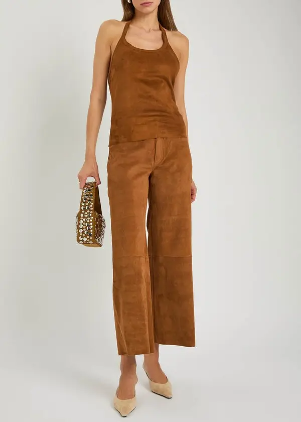 Stouls Lilou Stretch-suede Trousers