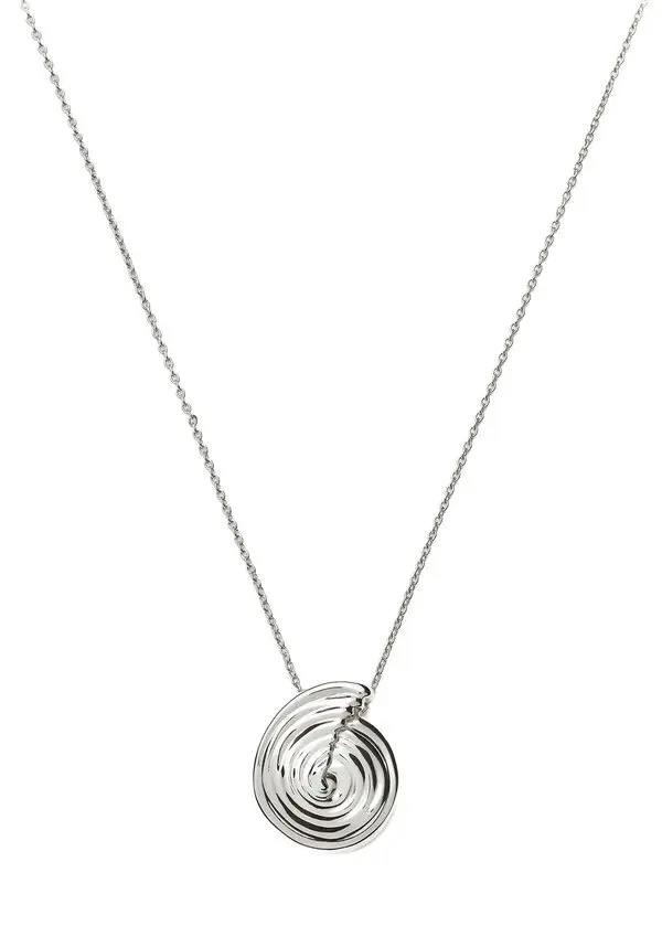 MISSOMA Spiral Large Pendant Necklace - Silver