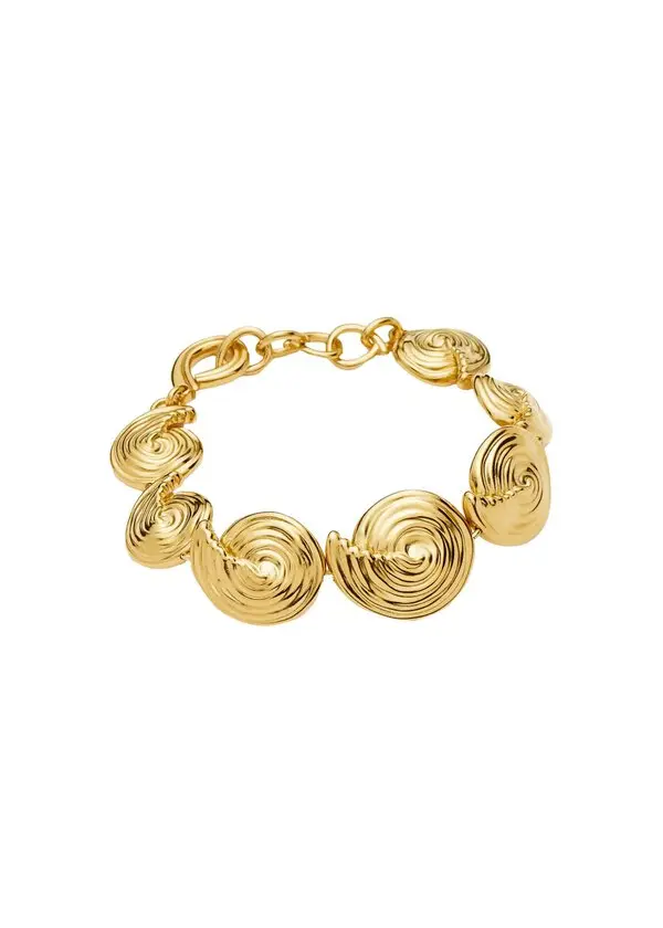 MISSOMA Spiral Statement Chain Bracelet - Gold