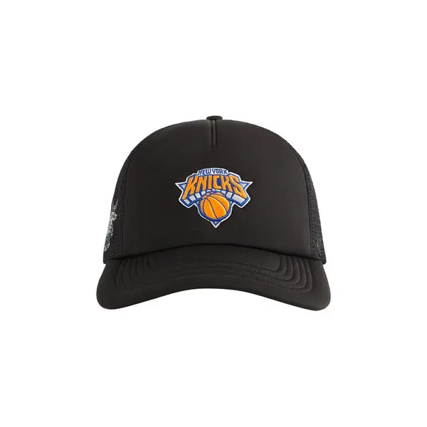 Kith X '47 New York Knicks Satin Franchise Trucker Hat - Black