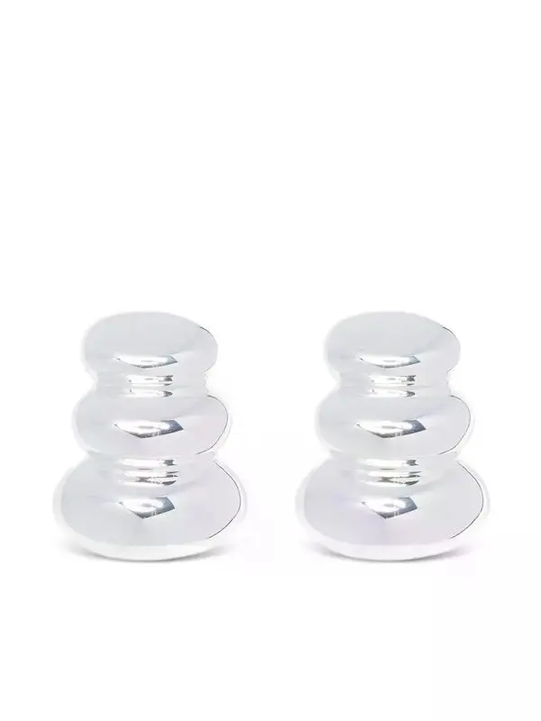 Jenny Bird Non-stop Stud Earrings - Silver