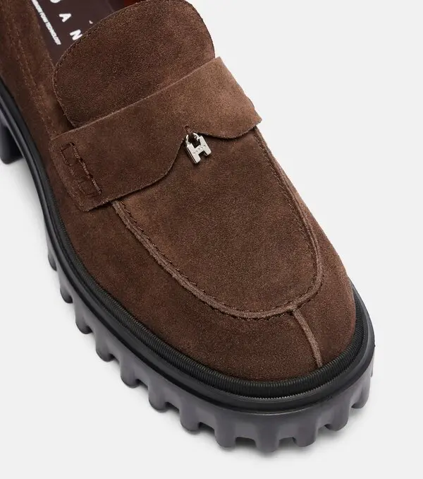 Hogan H700 Leather Platform Loafers