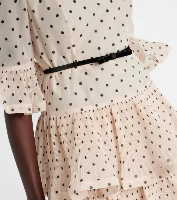 Zimmermann Polka-dot Ruffled Minidress