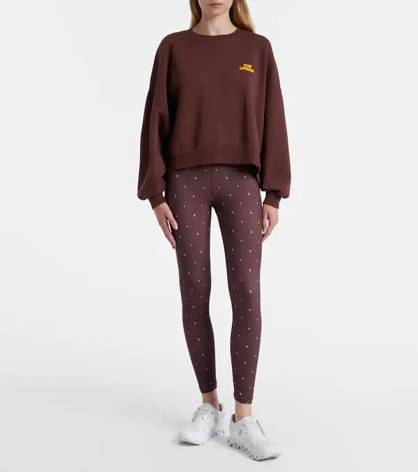 The Upside Paloma Crew Cotton Sweatshirt - Brown