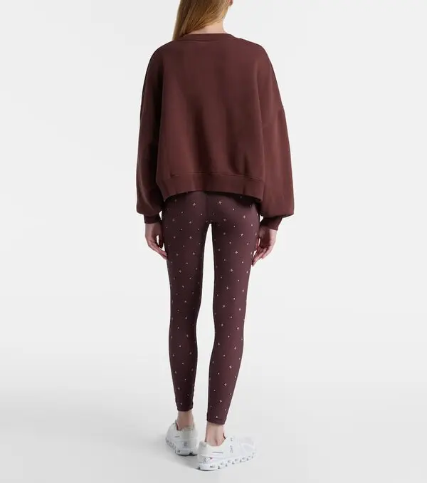 The Upside Paloma Crew Cotton Sweatshirt - Brown