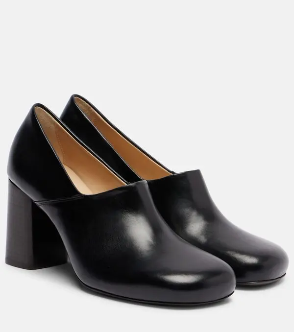 LEMAIRE Anatomic 80 Leather Pumps