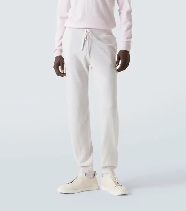 ALLUDE Wool And Cashmere Sweatpants