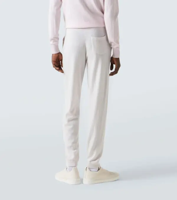 ALLUDE Wool And Cashmere Sweatpants