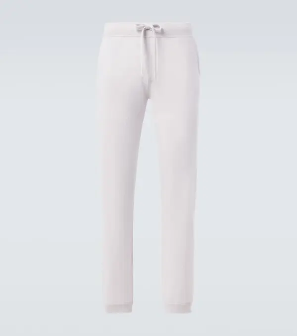 ALLUDE Wool And Cashmere Sweatpants - Grey