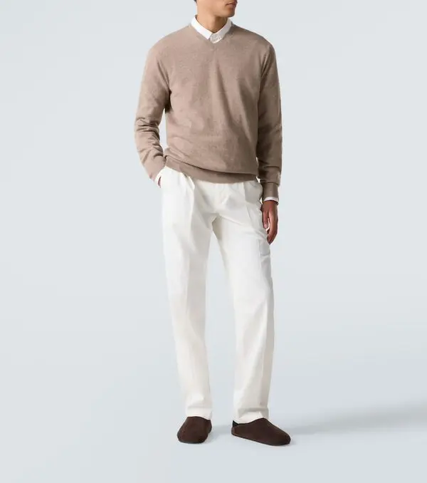 THE ROW Rod Cashmere Sweater - Beige