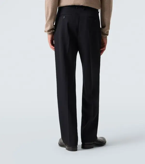 THE ROW Zev Straight Virgin Wool Pants
