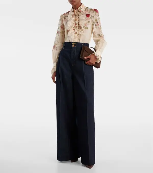 Zimmermann Hypnotic High-rise Wide-leg Jeans