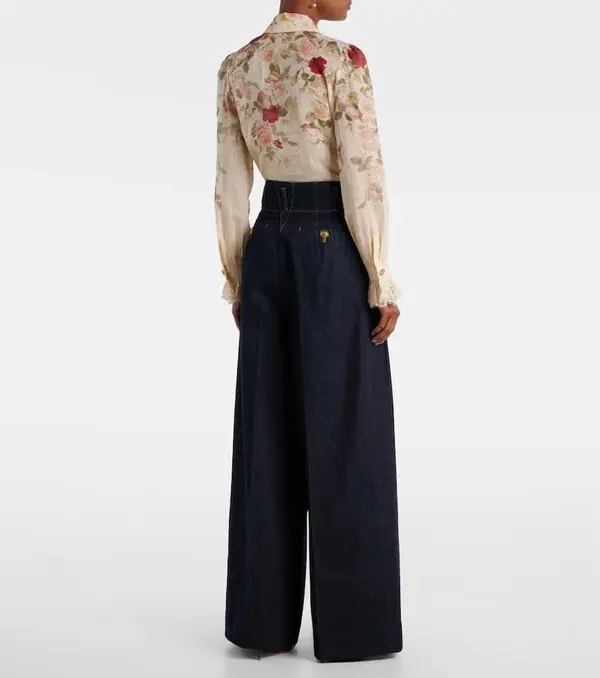 Zimmermann Hypnotic High-rise Wide-leg Jeans