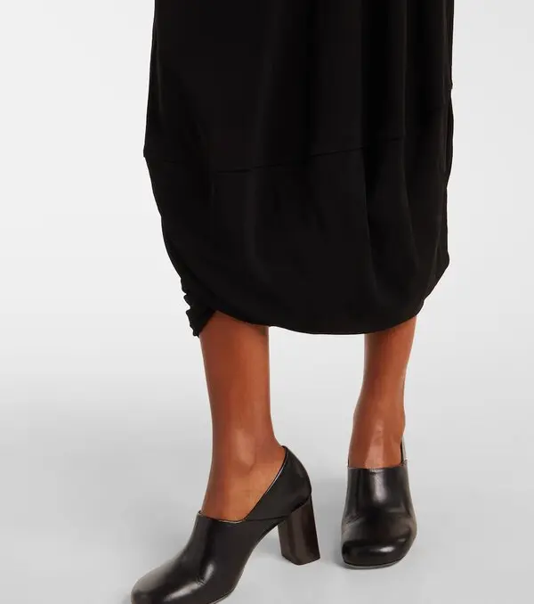 LEMAIRE Draped Crêpe Jersey Maxi Dress