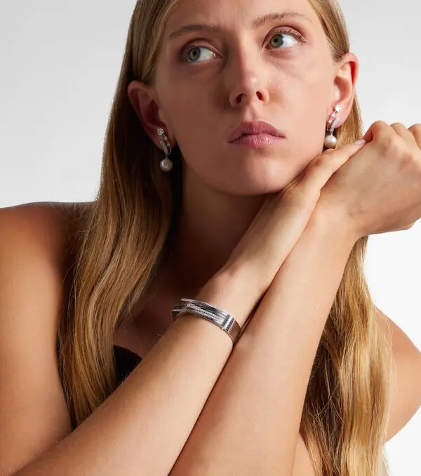 REPOSSI 18kt White Gold Diamond Bangle