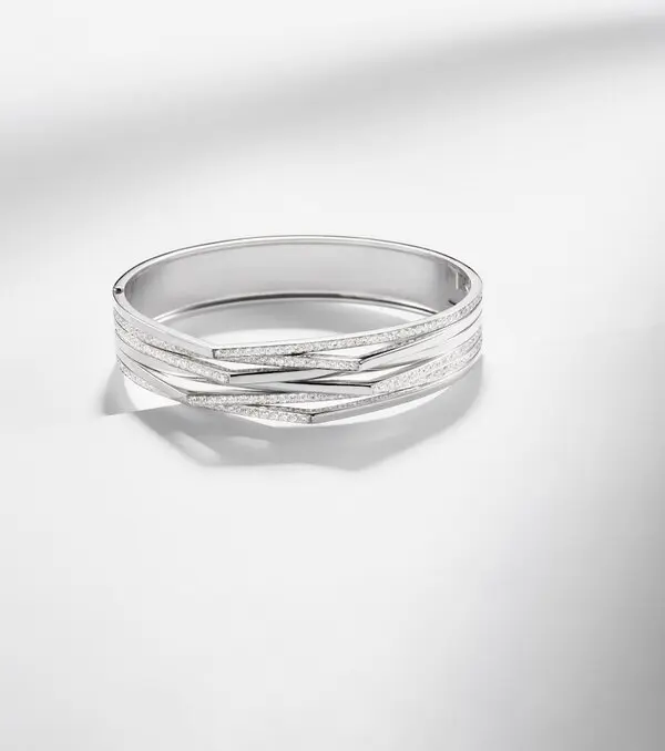 REPOSSI 18kt White Gold Diamond Bangle