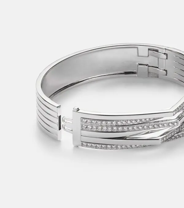 REPOSSI 18kt White Gold Diamond Bangle
