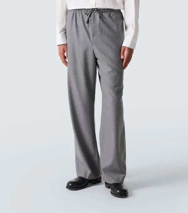 THE ROW Xon Virgin Wool Straight Pants