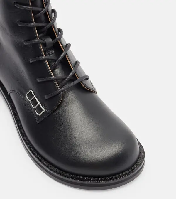 JW Anderson Leather Lace-up Boots