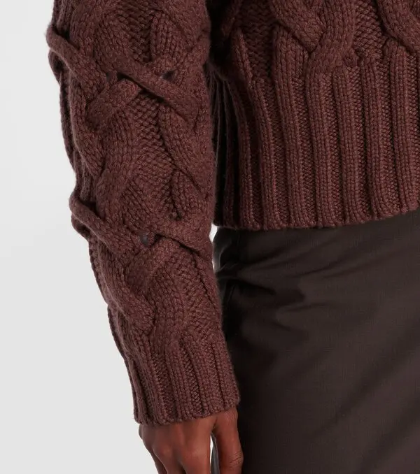 Brunello Cucinelli Cable-knit Cashmere Zip-up Cardigan