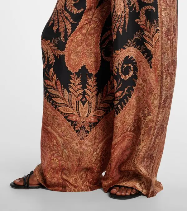 Zimmermann Hypnotic Silk Wide-leg Pants - Multicoloured