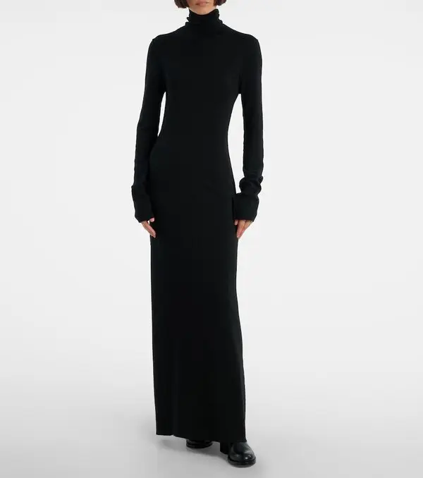 THE ROW Leoline Virgin Wool Maxi Dress
