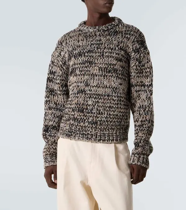LEMAIRE Wool-blend Pullover - Brown