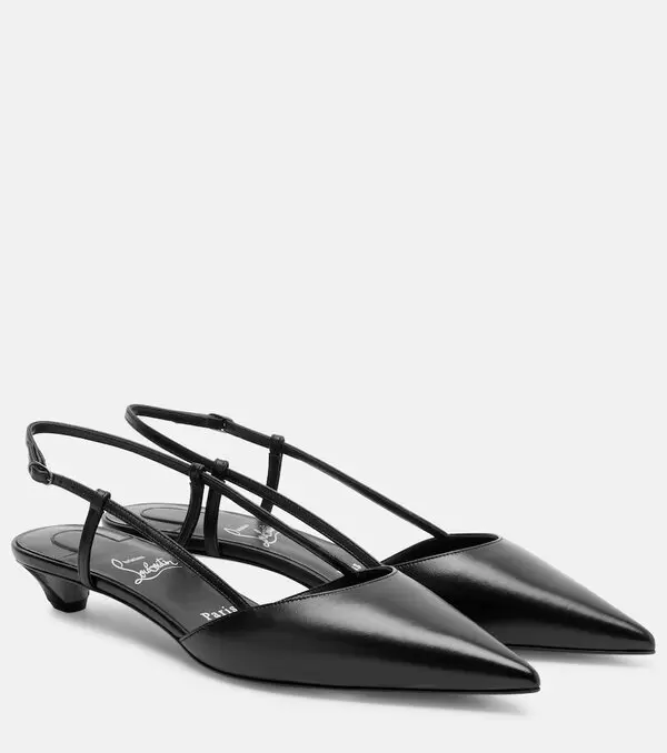 CHRISTIAN LOUBOUTIN Miss Z Slingina 25 Slingback Pumps - Black
