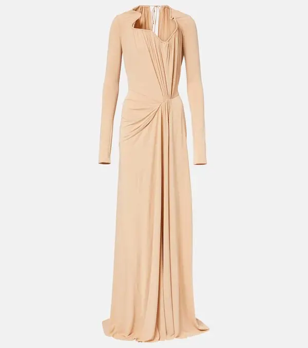 Victoria Beckham Asymmetric Draped Gown