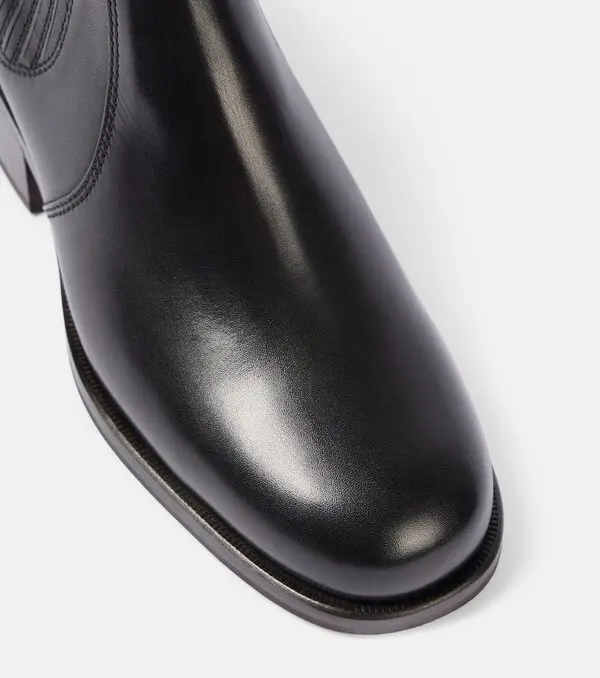 LEMAIRE Leather Chelsea Boots - Black