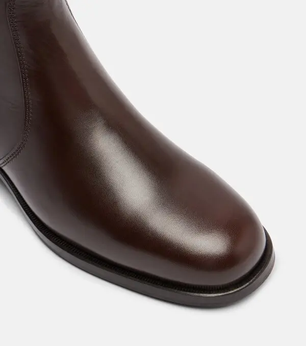 LEMAIRE Leather Chelsea Boots - Brown