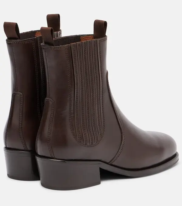 LEMAIRE Leather Chelsea Boots - Brown