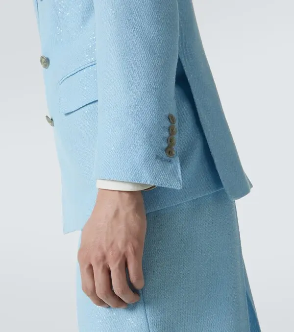 TOM FORD Sequined Wool-blend Suit Jacket
