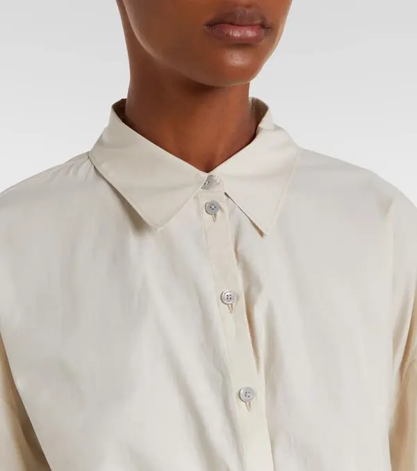 LEMAIRE Twisted Cotton And Silk Shirt - Beige
