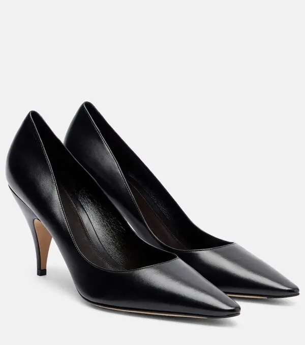 THE ROW Liisa Leather Pumps