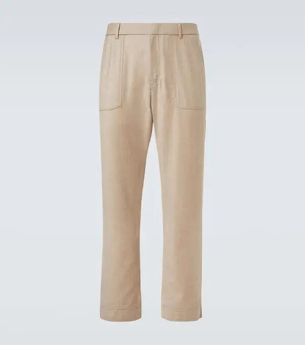 Brioni Wool Straight Leg Pants
