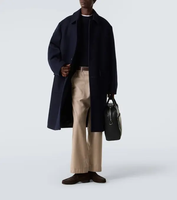 Brioni Wool Straight Leg Pants