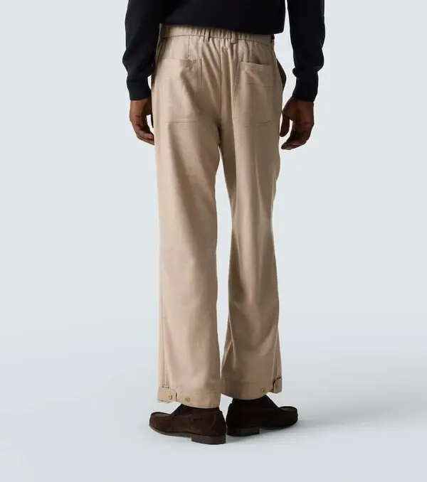 Brioni Wool Straight Leg Pants