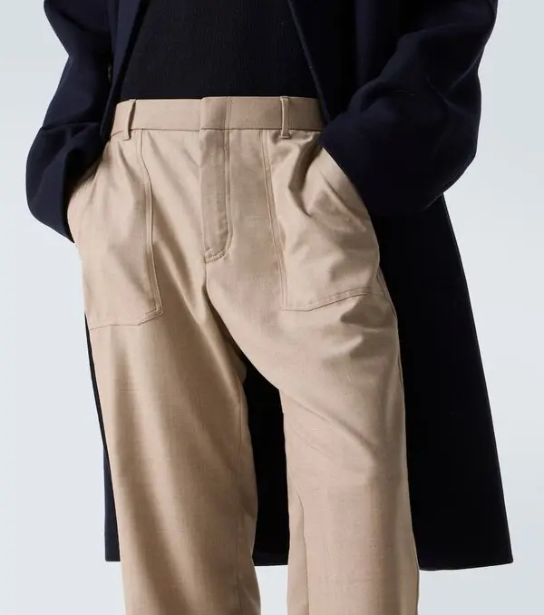 Brioni Wool Straight Leg Pants