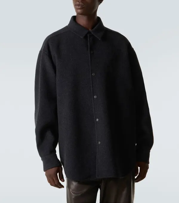 Fear Of God Wool And Cashmere Overshirt - Grey