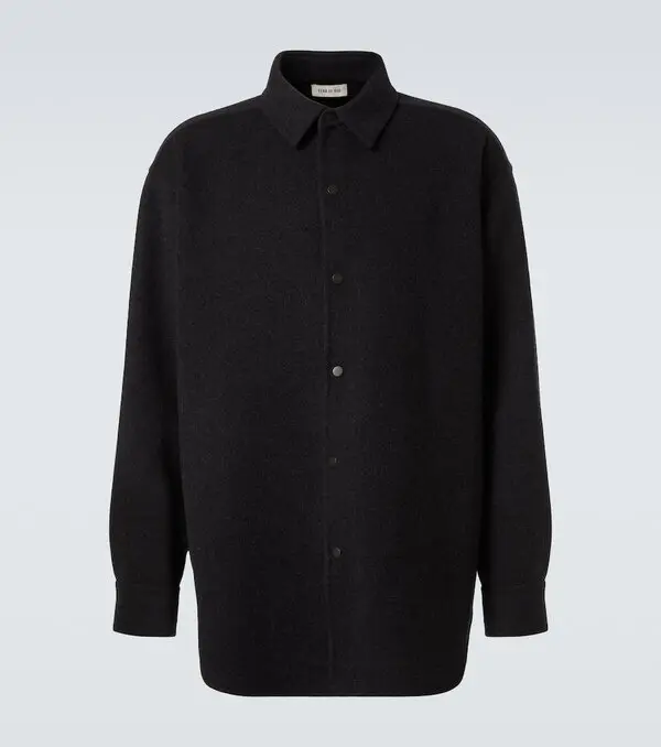 Fear Of God Wool And Cashmere Overshirt - Grey