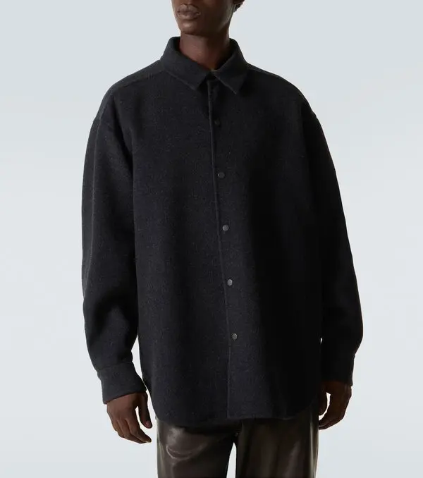 Fear Of God Wool And Cashmere Overshirt - Grey