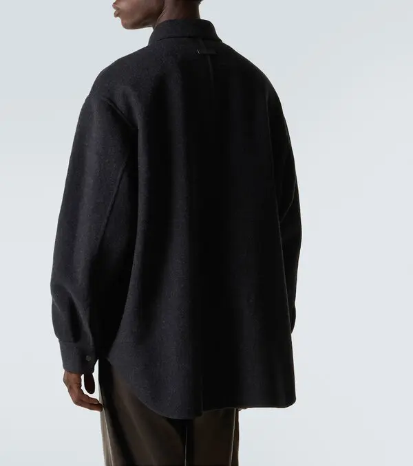 Fear Of God Wool And Cashmere Overshirt - Grey