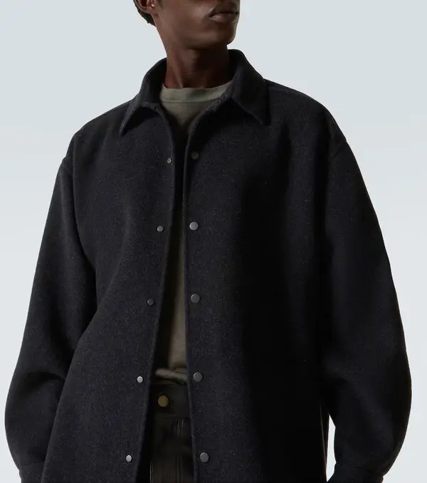 Fear Of God Wool And Cashmere Overshirt - Grey